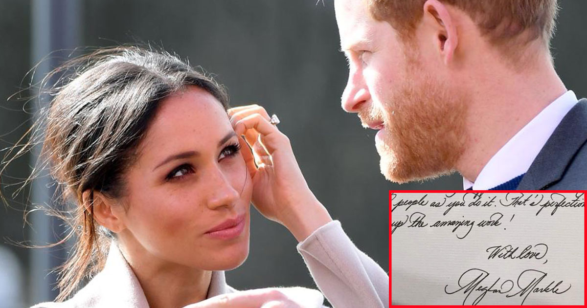 Especialistas revelam porque a letra de Meghan Markle mudou desde que ...