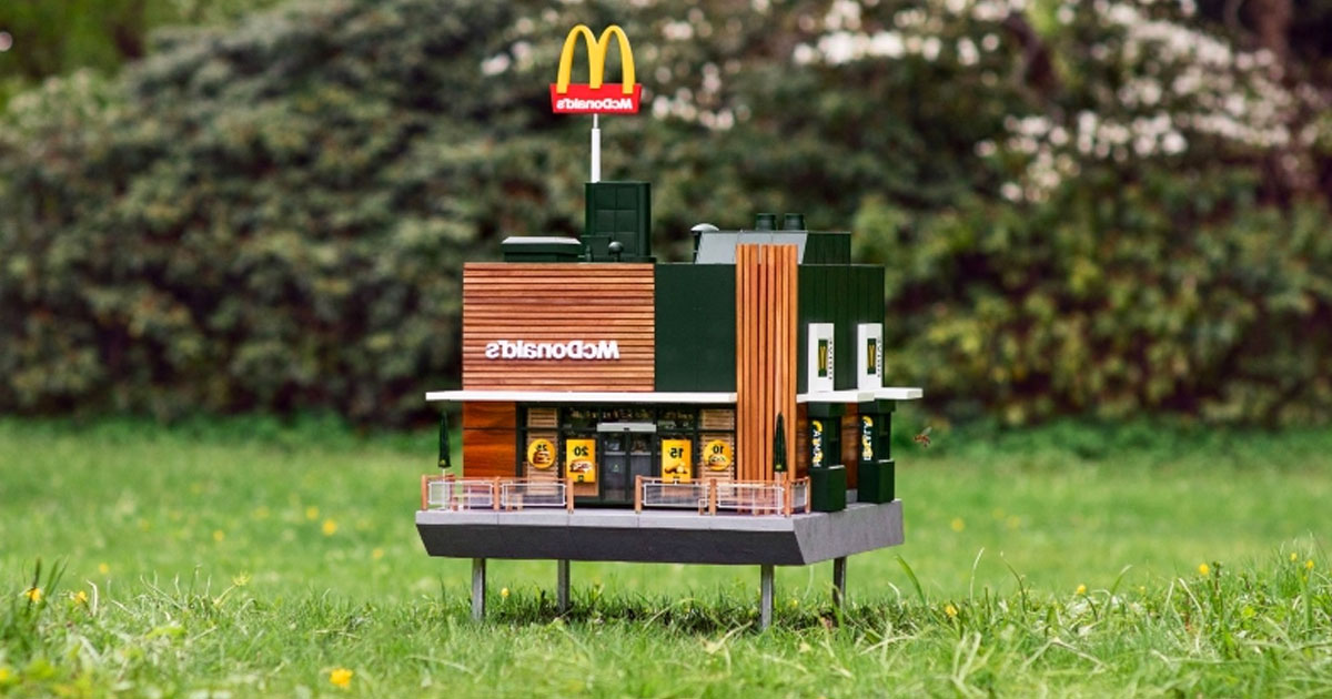 World’s Smallest McDonald’s Restaurant McHive Is Now Open For Bees In ...