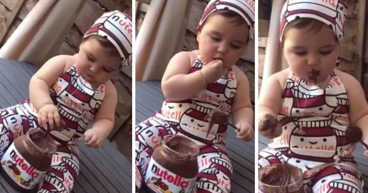 Baby Girl Tastes Nutella for the First Time - Small Joys