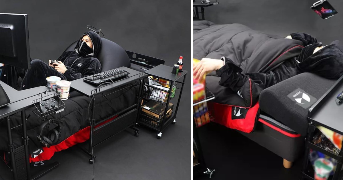 A Company Unveiled The Ultimate "Gaming Bed" Where You Can Game, Nap ...