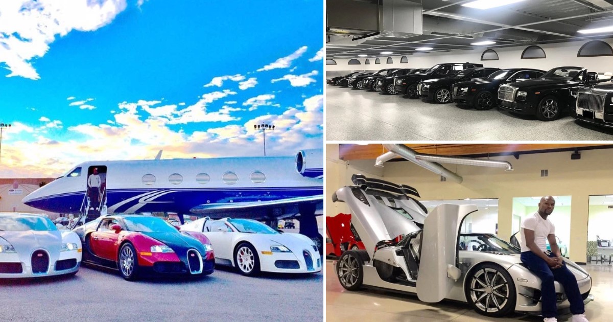 Floyd Mayweather's Incredible $25 Million Car Collection Includes White ...