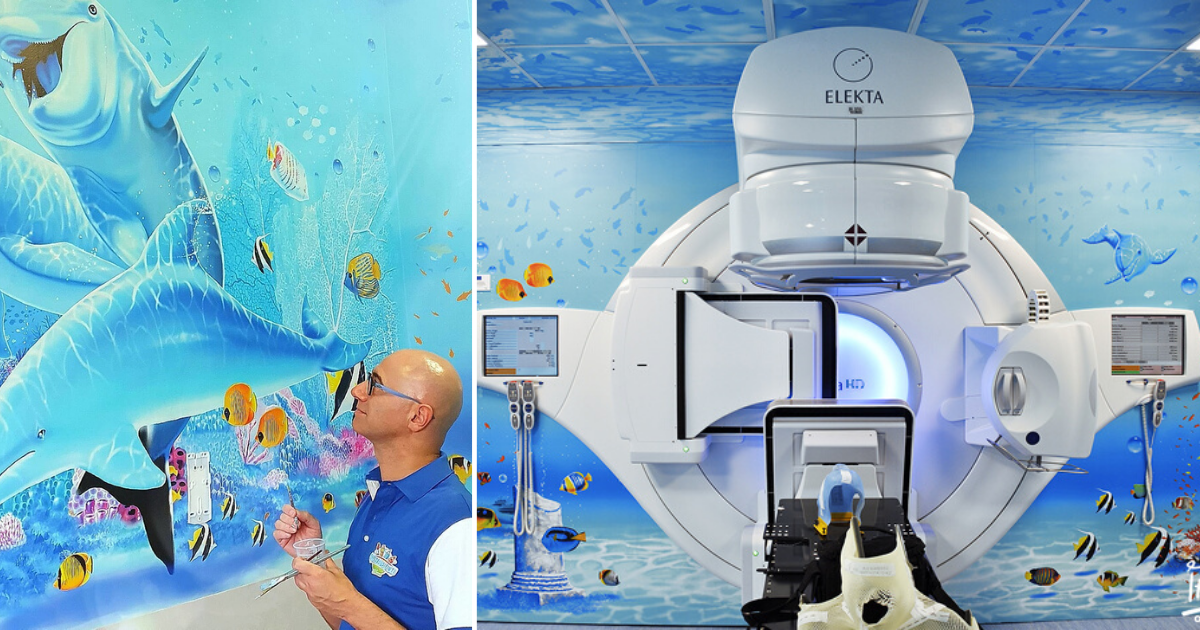 An Artist Painted And Turned Hospital Walls Into Magical Kingdoms ...