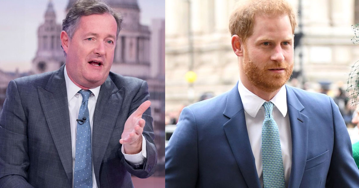 Piers Morgan Criticized Prince Harry After A Friend Said He Is 'Finding ...