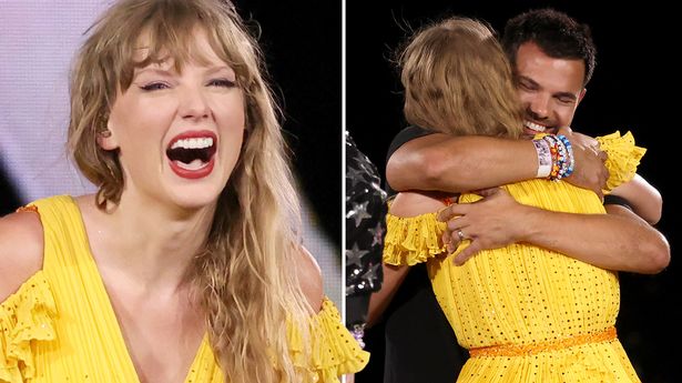 EXCLUSIVE: Taylor Swift HUGS Her Ex-Taylor Lautner Onstage As She Re-Releases 'Love Song' About ...