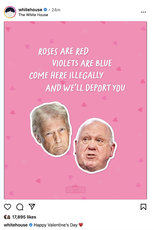 White House Posts SHOCKING Valentine’s Day Message That Drives Internet ...